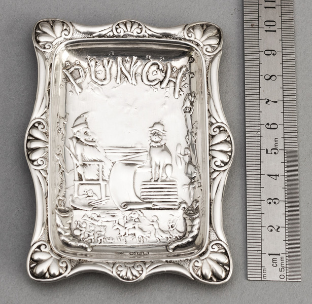 Leopard Antiques Victorian Silver Mr. Punch Pin Tray - Punch & Judy ...