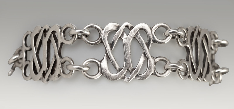 Leopard Antiques Celtic Revival Silver Bracelet - Stuart John Wilson ...