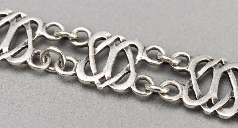 Leopard Antiques Celtic Revival Silver Bracelet - Stuart John Wilson ...