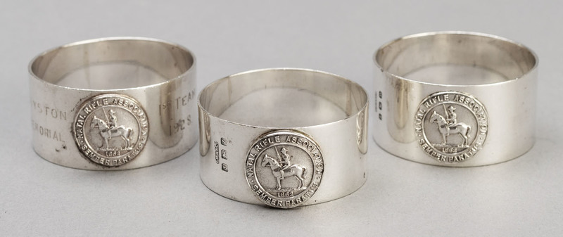 Leopard Antiques Natal Rifle Association Semper Paratus Sterling Silver ...