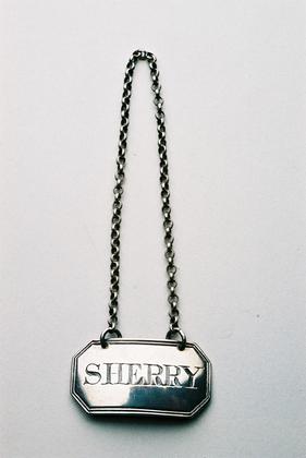 Leopard Antiques Georgian Silver Wine Label - Sherry, Phipps & Robinson