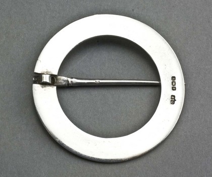 Leopard Antiques Iona Silver and Enamel Annular (Marriage) Brooch ...