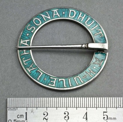 Leopard Antiques Iona Silver and Enamel Annular (Marriage) Brooch ...